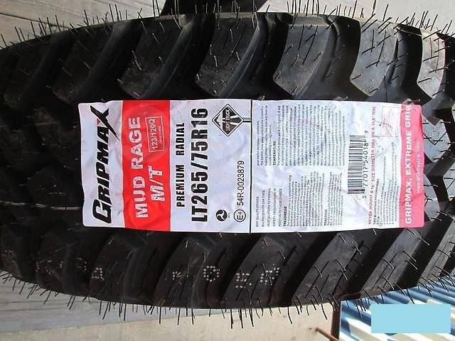 Gripmax Mud Rage M/T, 265/75 R16, 16", 1 шт, под заказ, 265 мм, 75 % ...