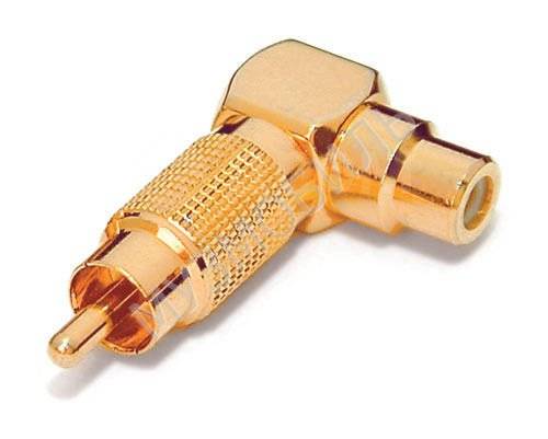 RCA адаптер (папа/мама) DAXX T02, угловой длинный, новый, в наличии ...