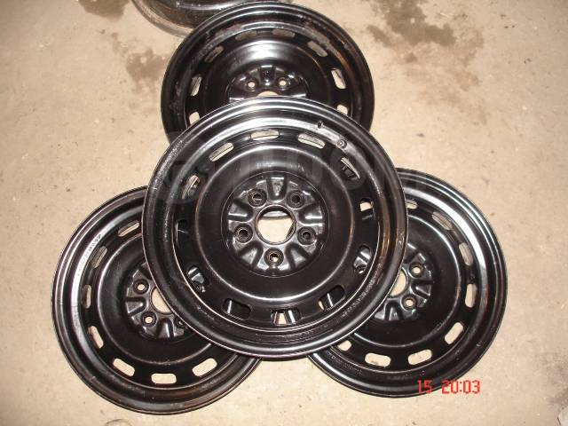 Диски, штамповка, 14", 12 шт, 5x100, штампованный, 54,0 мм. 4 шт, б/у ...