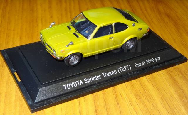 Модель Toyota Sprinter Trueno 1972, TE27, Gold, Ebbro,1:43, мет, б/у, в наличии. Цена: 5 999₽ во ...