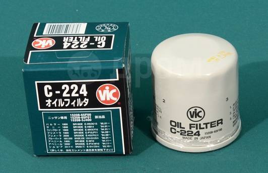 Купить Фильтр масляный C-224 VIC (Япония) для Nissan, Renault, Honda в Новосибирске по цене: 500 ...