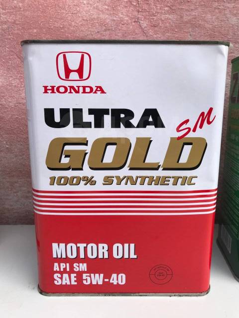 Honda Ultra GOLD SM 5W-40, синтетическое, SM, бензин, для легковых авто, 4-тактный, в наличии ...