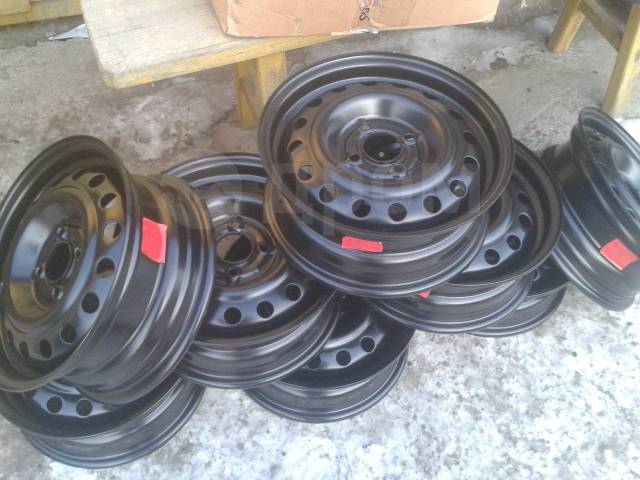 Диски штамповка 4x100 R-15 Новые, 15", 4 шт, штампованный, 60,1 мм. 4 ...