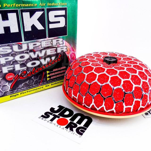 Купить JDMStore | Фильтр нулевого сопротивления HKS style 80мм (красный ...