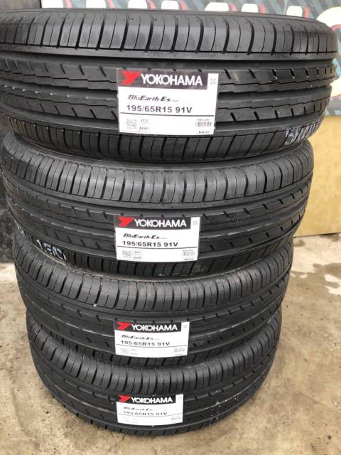 Yokohama BluEarth-ES ES32, 195/65R15 91V, 15", 4 шт, 195 мм, 65 %, радиальный, летние, до 5 % ...