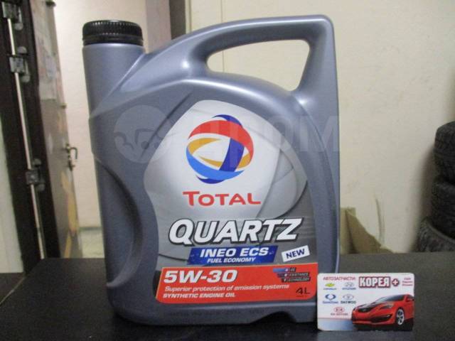 Моторное масло Total Quartz INEO ECS 5W30 4L, синтетическое, 4,00 л ...