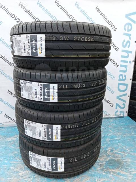 Marshal MU12, 225/45 R17 Korea, 17", 1 шт, 225 мм, 45 %, радиальный ...