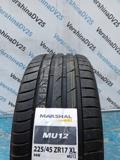 Marshal MU12, 225/45 R17 Korea, 17", 1 шт, 225 мм, 45 %, радиальный ...