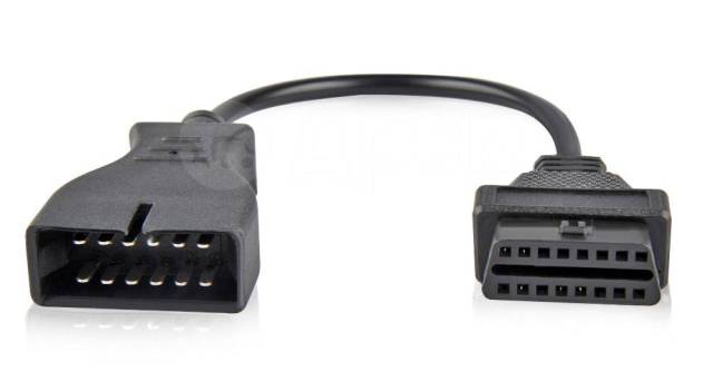 Переходник (адаптер) ODB2 12 pin 16 pin для ВАЗ, Daewoo, GM, новый, в ...