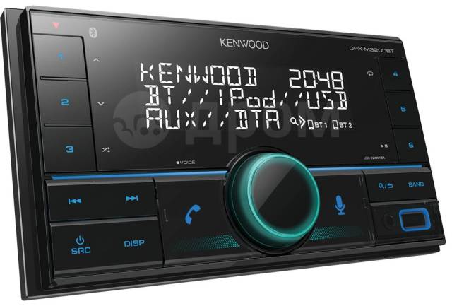 Автомагнитола Kenwood DPX-M3200BT 2DIN/USB/MP3/iPod/Android, новый, под ...