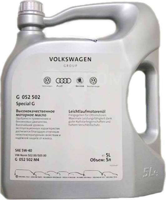Volkswagen Special G 5W-40 5л G052167M4 в Иркутске и Ангарске, VAG ...