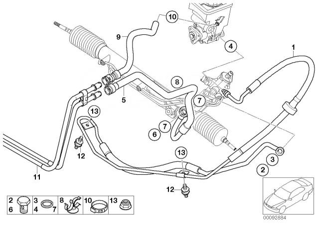Купить Шланг гидроусилителя BMW X5 e53 32416767137 в Хабаровске по цене ...