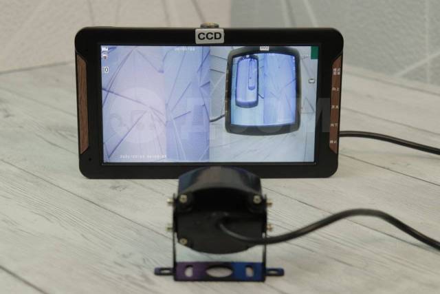 Автомобильный монитор с камерой и видеорегистратором HD IPS (12-35V ...