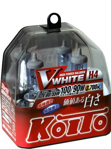 Купить Лампа Koito Whitebeam, H4 12V 60/55W (100/90W), 3700K комплект 2 шт в Хабаровске по цене ...