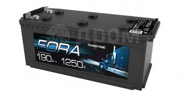АКБ FORA 6CT-190(болт) прямая полярность ТХП1250А, Fora-S, 190 А.ч ...
