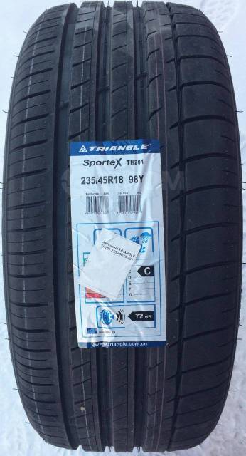 Triangle Sports TH201, 235/45 R18, 18", 1 шт, в наличии, 235 мм, 45 % ...
