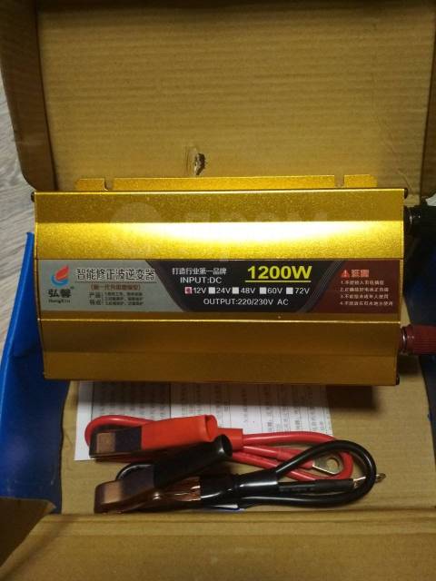 Купить Инвертор автомобильный 12/220v 1200w новый в Чите по цене: 4 000 ...