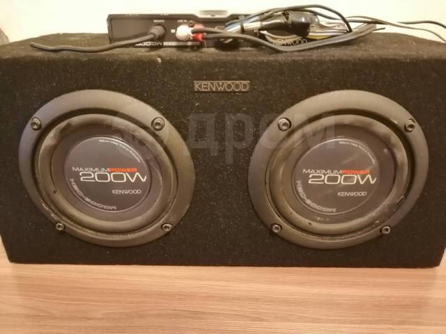 Сабвуфер, Kenwood, широкополосные, 200 Вт, активный, с корпусом, б/у, в ...