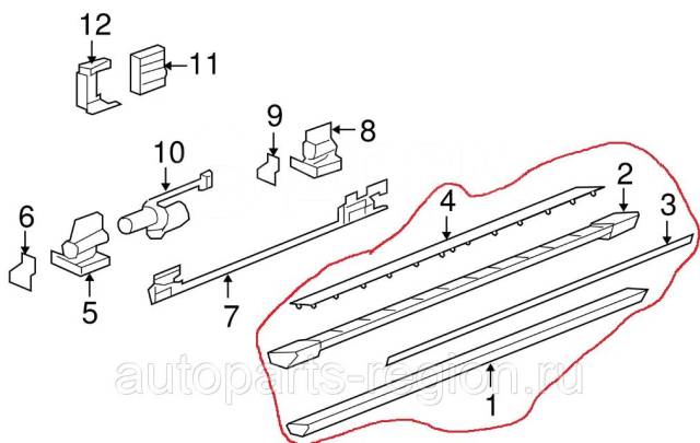 Купить Порог подножка выдвижная в сборе левая/правая Cadillac Escalade ...