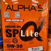 Масло моторное Alpha's 5w30 SP, полусинтетика, 4л + Бесплатная замена ...