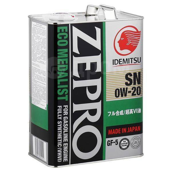 Масло моторное Idemitsu Zepro Eco Medalist 0W-20 4 л, синтетическое, 4 ...