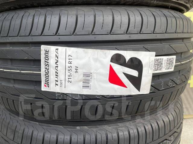 Bridgestone Turanza T001, 215/55R17 94V, 17", 4 шт, 215 мм, 55 %, радиальный, летние, до 5 % ...