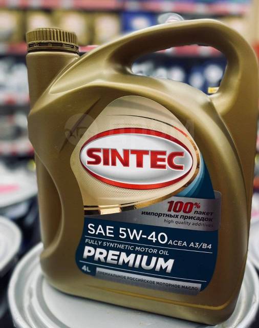 Масло мотор. Sintec Premium 5w40 SN/CF-5 A3/B4 синт. 4л 801971 ...