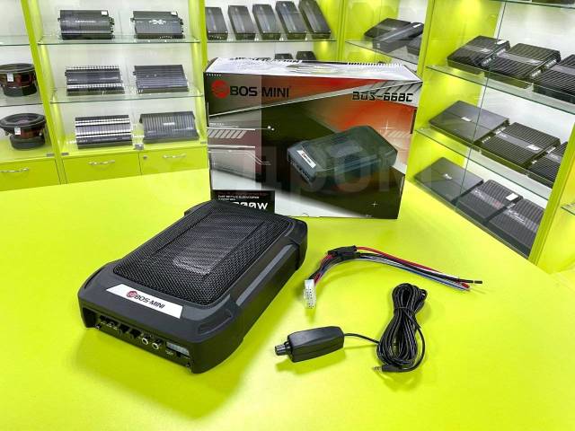 Активный сабвуфер под сиденье Bos-G668C, компонентные, 28 x 19,5 см (11 ...