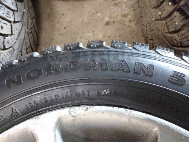Колесо Nokian Nordman 5, 14", 1 шт, 185 мм, 65 %, 185/65 R14 ET50, зимние, шипованные, 2020 год ...
