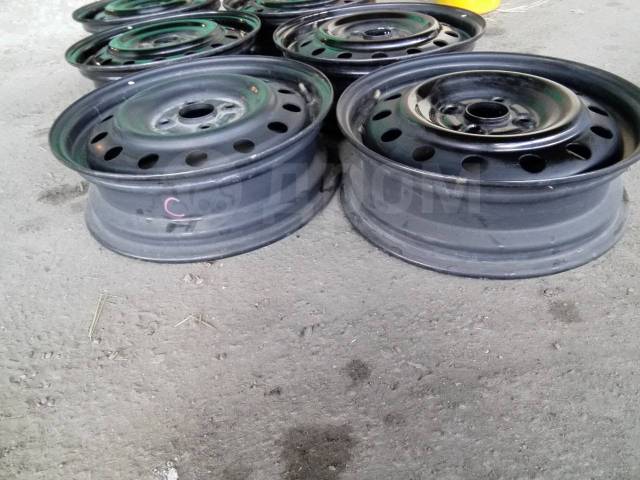 Диски R 15, япония, 15", 1 шт, 4x100, штампованный, 54,1 мм. 4 шт, б/у ...
