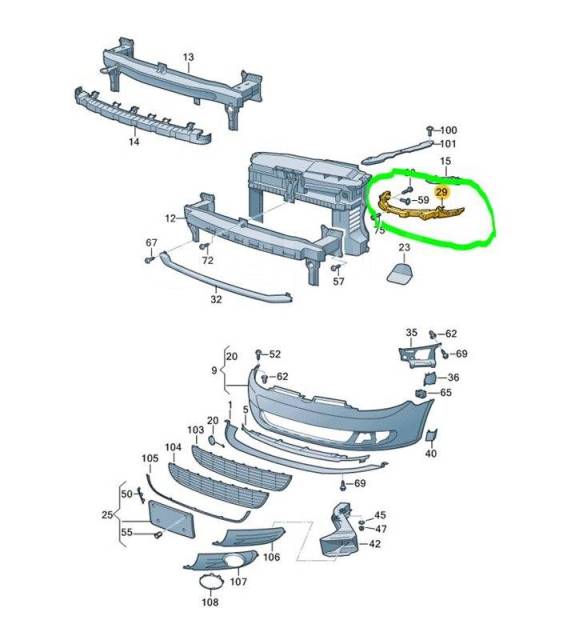 Купить Кронштейн бампера Volkswagen Golf 5K0807571J MK7, передний левый ...