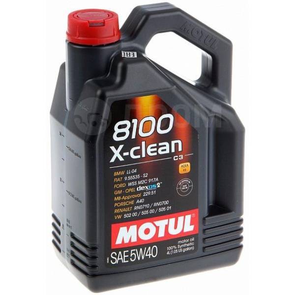 Motul 8100 X-clean 5W-40 4л в Иркутске и Ангарске, синтетическое, 4,00 ...