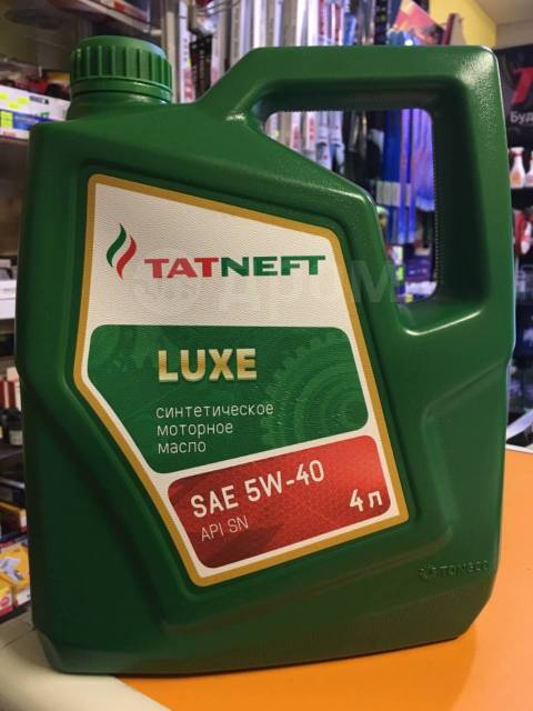 Масло моторное Татнефть Luxe 5w-40, синтетическое, 4,00 л. SN, бензин ...