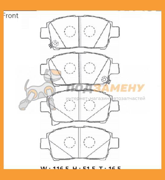Купить Дисковые тормозные колодки Advics / SN686P в Магадане по цене: 2 ...