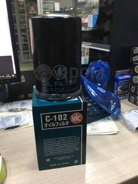 Купить Фильтр масляный VIC C-102 15601-33021 15601-87105-000 в ...