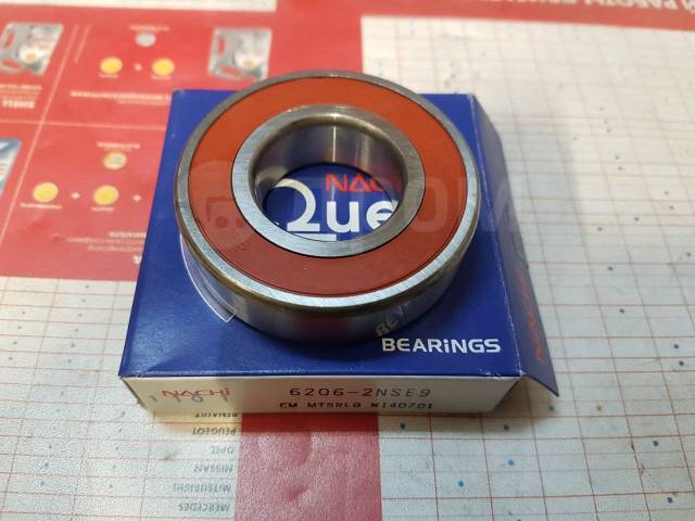 Купить Подшипник 30/62/16, шариковый Япония Nachi 6206-2NSE в Иркутске по цене: 600₽ — частное ...