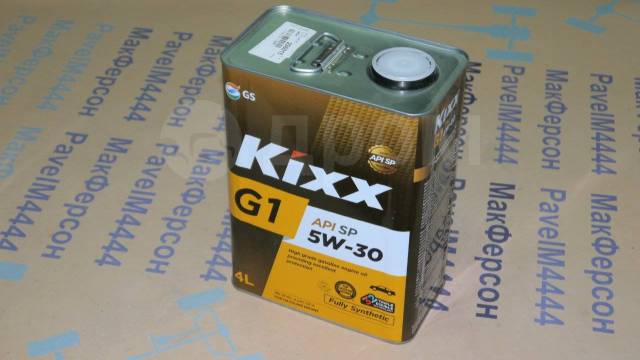 Масло моторное Kixx G1 5W-30 SP 4л, синтетическое, 4,00 л. SP, бензин ...