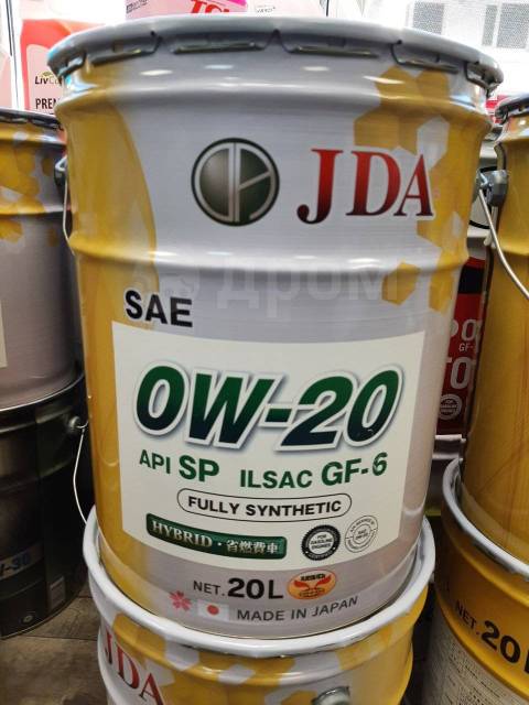Моторное японское масло JDA 0W-20 API SP/Ilsac GF-6(Hybrid) в Находке ...