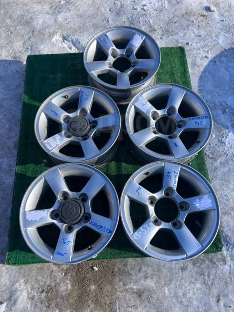 Диски Suzuki R15 5x139 5.5jj et5 Jimny Escudo Uaz Niva 5ШТ, 15", 1 шт, 5x139.7, литой, 5 шт, б/у ...