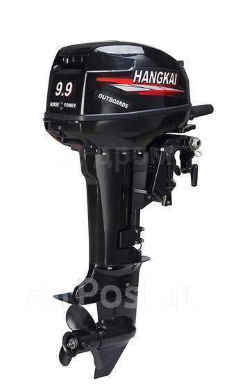 Лодочный мотор Hangkai 9,9 2023, 9,90 л.с. S (381 мм), бензиновый, 2-тактный, румпельное ...