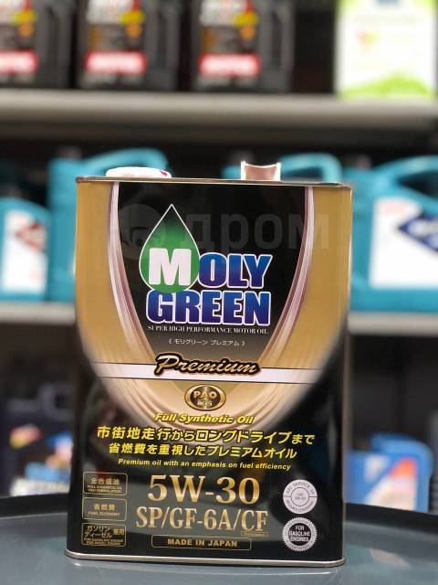 Moly Green Premium Black SP/GF-6 5W-30 4л, синтетическое, 4,00 л. CF ...