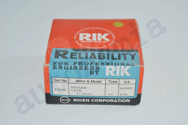 Купить Кольца поршневые RIK CA16 STD 23220 (к-т) RIK [23220STD] в Благовещенске по цене: 1 450 ...