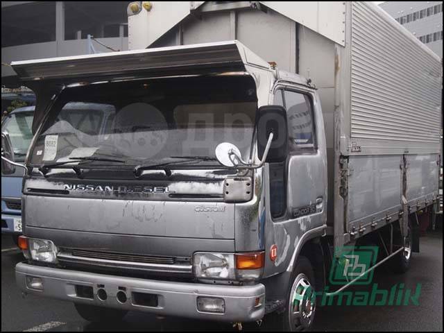 Купить Лобовое стекло Nissan Atlas / Condor 1991- (F23/H45W-wide cab) 1821*726*1873 (Зеленоватый ...
