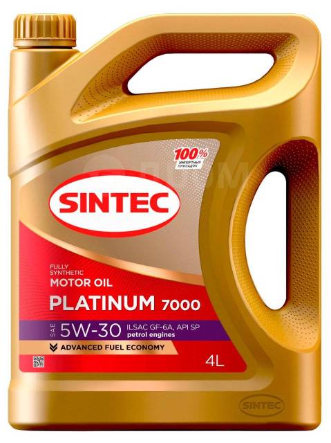 Моторное масло Sintec Platinum 7000 5W-30 GF-6A 4 л, синтетическое, 4 ...