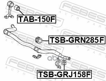 Купить Втулка Стабилизатора | Перед Прав/Лев |; Toyota Land Cruiser ...