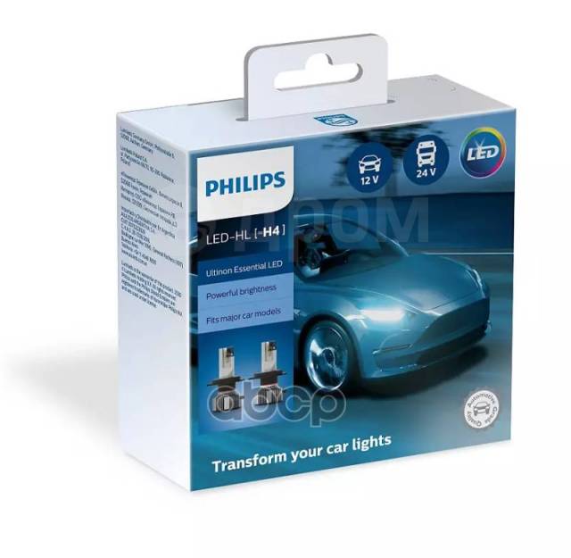 Купить Лампа H4 Ultinon Essential Led 6500k К-Кт 2 Шт X2 Philips арт ...