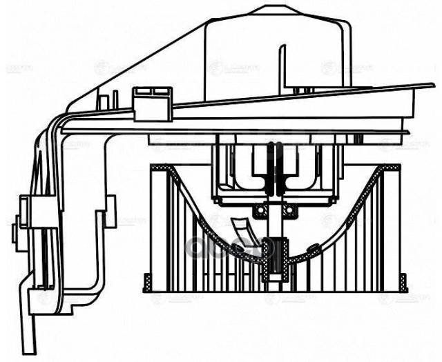 Купить Вентилятор отоп. для а/м VW Golf III (91-)/Polo III (94-) A/C+ Luzar LFh 1807 Э/ в Москве ...