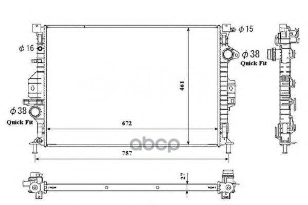 Купить Радиатор Основной NRF арт. 53811 в Тюмени по цене: 10 500 ...