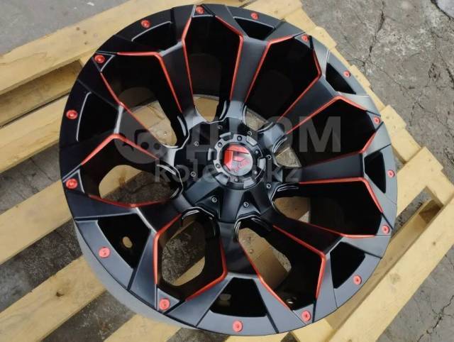 Оригинальные усиленные D787 Assault Red от Fuel off Road, Wheelpros, 20 ...
