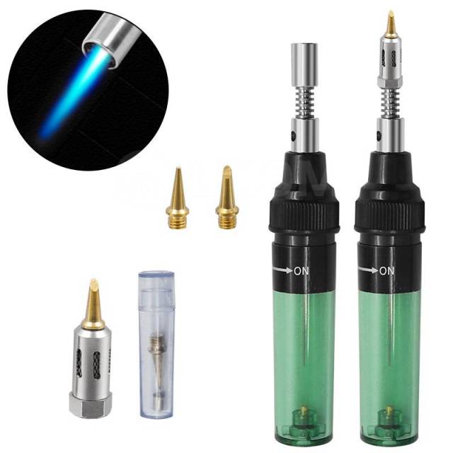 Портативный газовый паяльник HT-F01 80-120W, Ch2, горелка газовая ...
